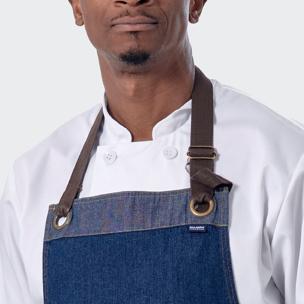 Full Length Apron - Jordi Denim – Rolando Chefwear