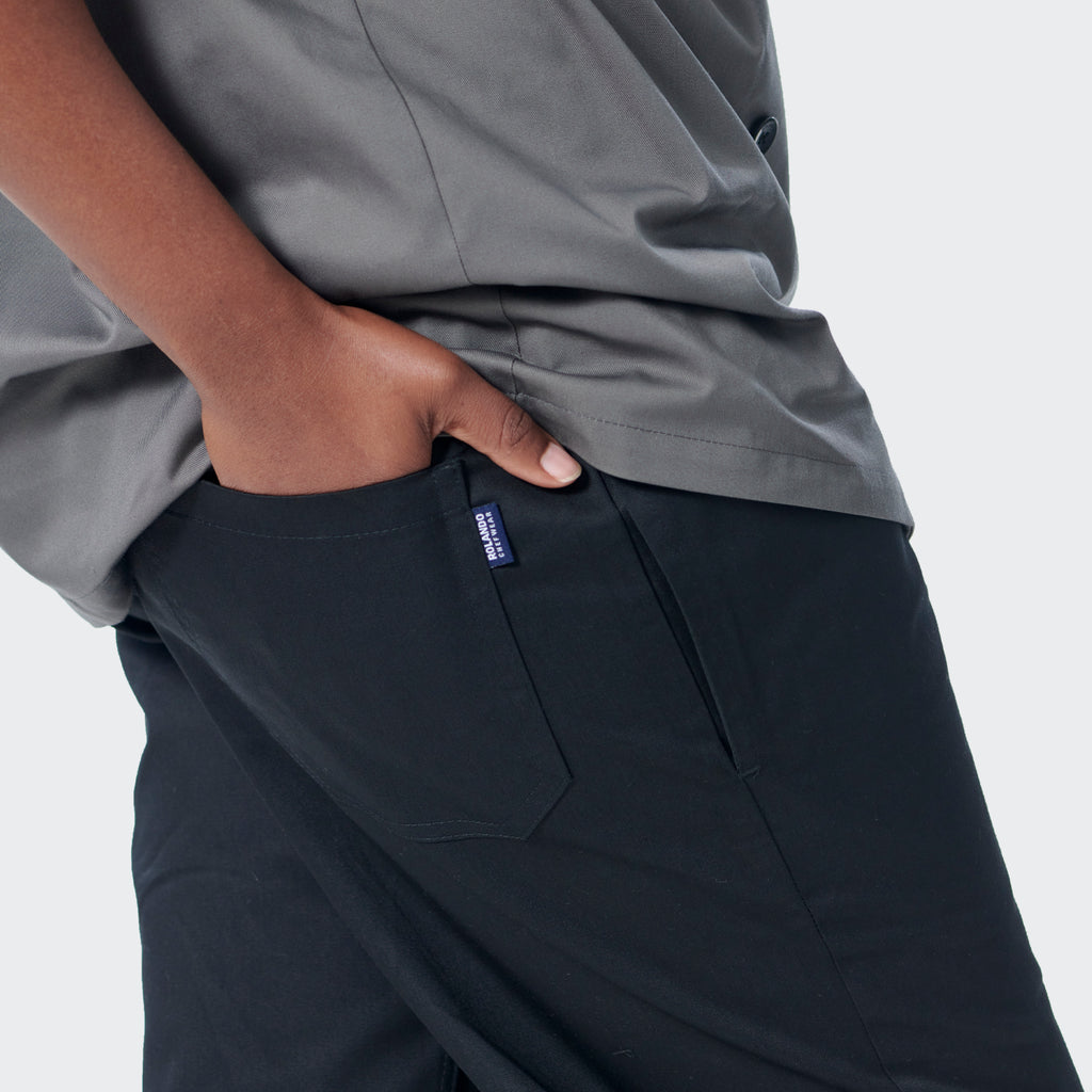 Chef Baggy - Torres Black Twill – Rolando Chefwear