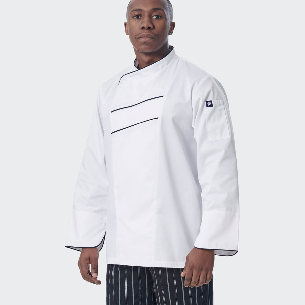 Ainsley White Long Sleeve – Rolando Chefwear