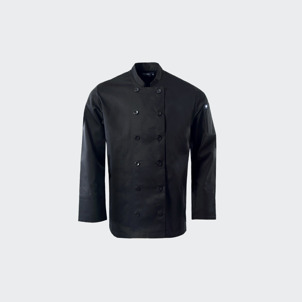 Chef Jacket - Maison Black Long Sleeve – Rolando Chefwear
